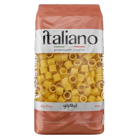 Italiano Premium Big Rings Pasta - 400 grams Online | Carrefour Egypt