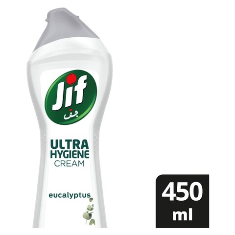 Buy Jif Ultra Antibacterial Hygiene Cream Eucalyptus 450ml Online ...