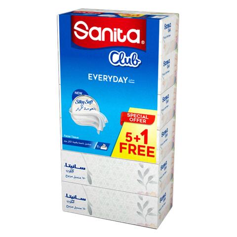 Club Facial Tissue 150 Sheet X Pack of 5+1 price in Kuwait | Carrefour ...