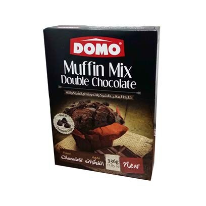 Buy Domo Muffin Mix Double Chocolate 336GR Online - Shop Food Cupboard ...
