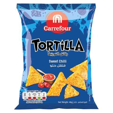 Carrefour Sweet Chilli Tortilla Chips 48g price in UAE | Carrefour UAE ...