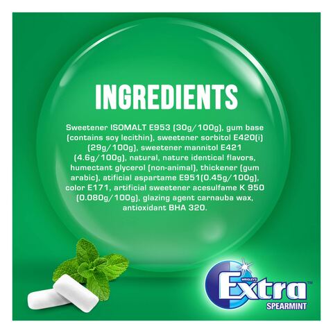Wrigley's Extra Spearmint Chewing Gum 10 Pieces