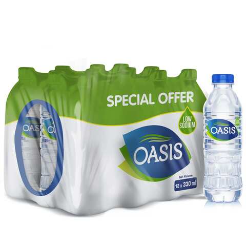 Oasis Drinking Water 330ml Pack of 12 price in UAE | Carrefour UAE ...
