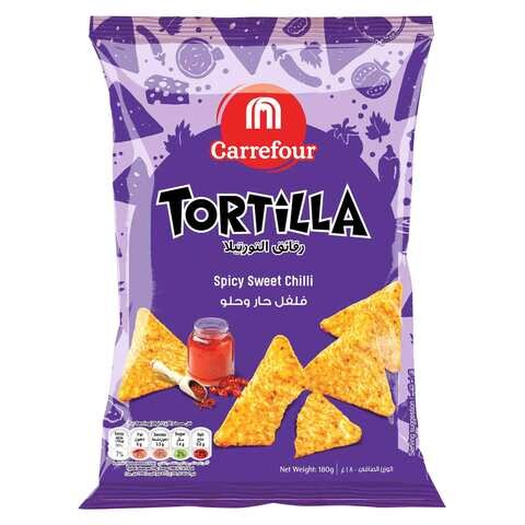 Carrefour Spicy Sweet Chilli Tortilla Chips 180g price in UAE ...