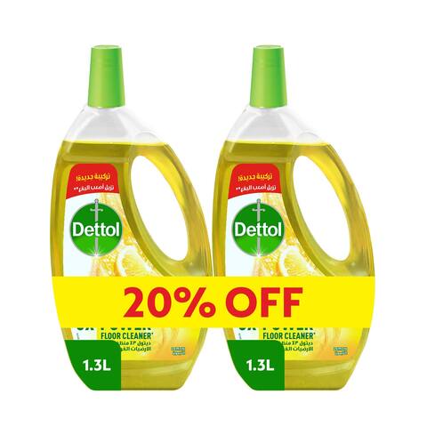 Buy Dettol 4-in-1 Multi-Action Cleaner, Lemon - 1.3 Liter Online - Shop ...