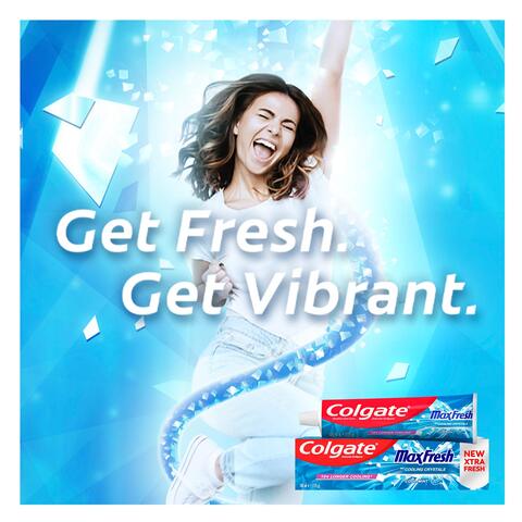 Colgate Max Fresh With Cooling Crystals Cool Mint Toothpaste White ...