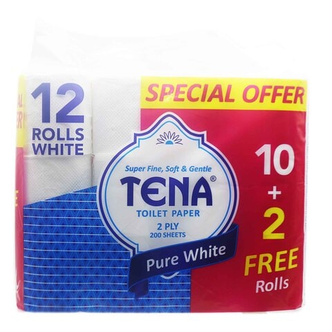 Buy Tena Toilet Rolls White Pack Of 10 Online - Carrefour Kenya