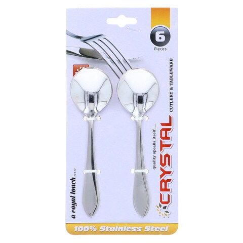Crystal Cutlery & Table Ware 6 Pieces Soup Spoon