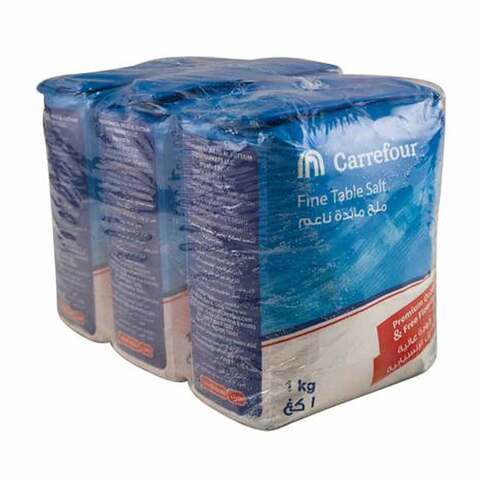 Carrefour Fine Table Salt 1kg Pack of 3 price in UAE | Carrefour UAE ...
