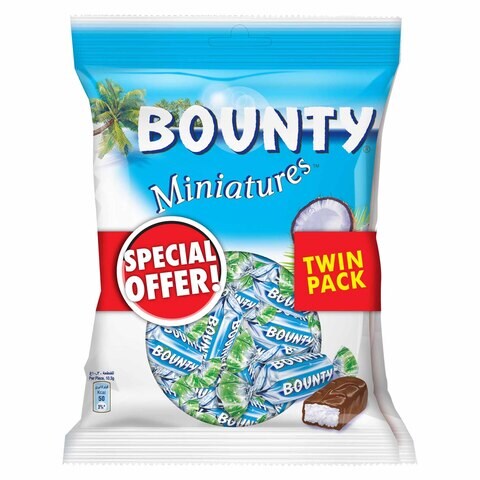 Bounty Miniatures Milk Chocolate 150g Pack of 2 price in UAE ...