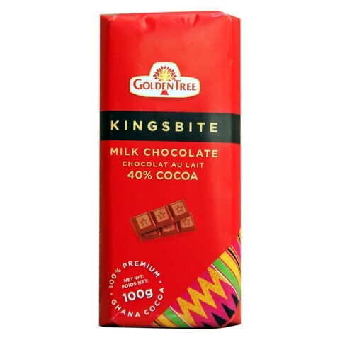 Golden Tree Kingsbite 40% Cocoa Milk Chocolate Bar 100g price in UAE ...