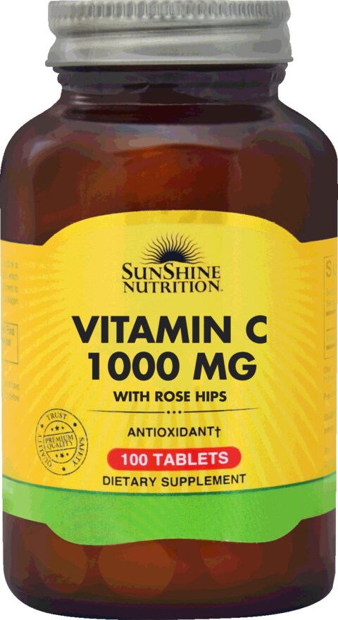 Sunshine Nutrition Vitamin C 1000 Mg With Rosehips 100 Tablets Online Carrefour Uae