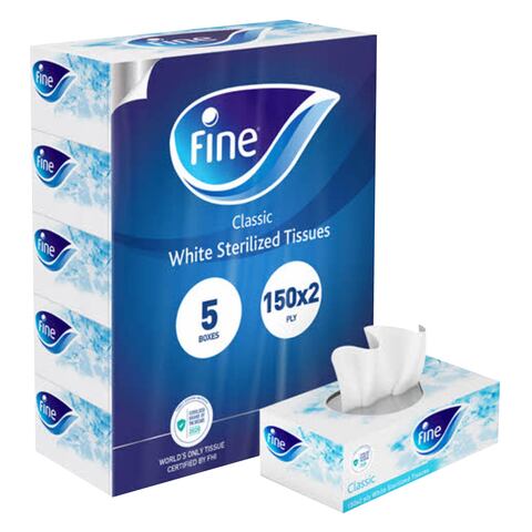 FINE FACIAL TISSUE 150 2PLY 5+1FREE price in Kuwait | Carrefour Kuwait ...