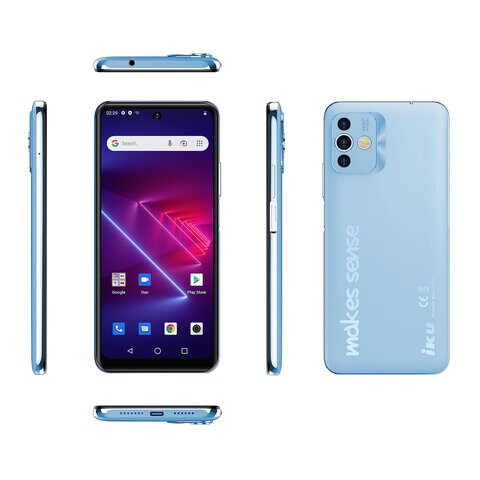 IKU X9 - 6.8-inch 128GB/8GB Dual SIM 4G Smartphone - Blue Online | Carrefour Egypt