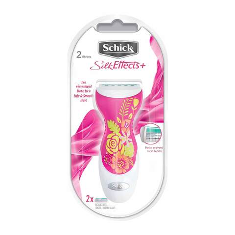 Schick Silk Effects Plus Razor With Blades Multicolour 2 count price in ...