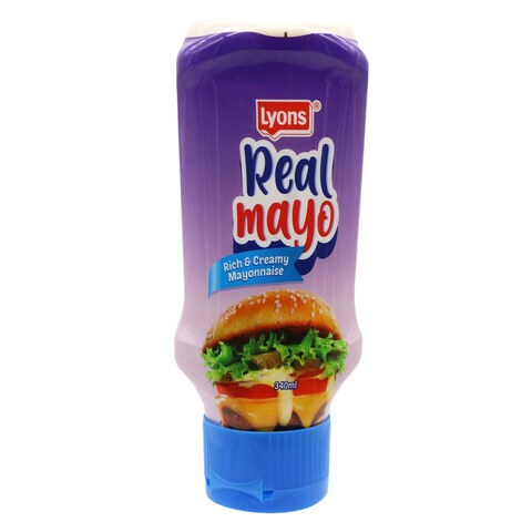 Buy Lyons Real Mayo Rich And Creamy Mayonnaise 340ml Online - Carrefour ...