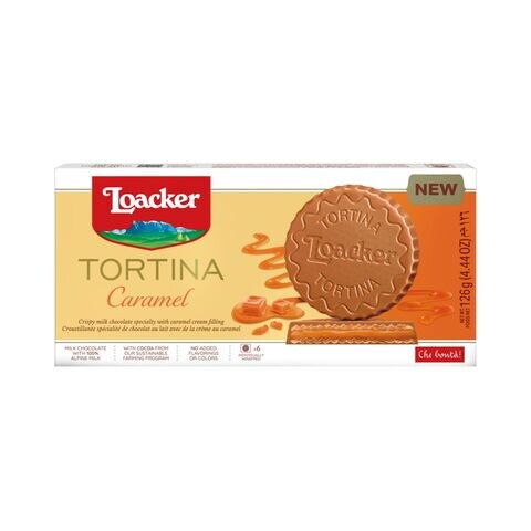 Loacker Tortina Caramel Biscuit 126g price in Saudi Arabia | Carrefour ...