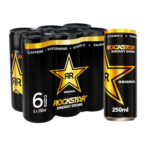 Rockstar Original Energy Drink 250ml Pack of 6 price in UAE | Carrefour ...