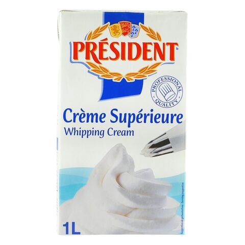 President UHT Whipping Cream 1L price in Kuwait | Carrefour Kuwait ...