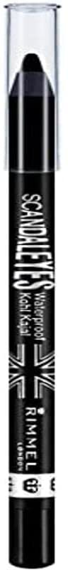 Rimmel London Scandaleyes Waterproof Kohl Kajal Liner, 01 Black, 1.3 G ...