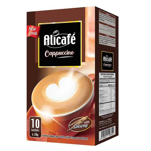 Buy Alicafe Cappuccino Ginseng Instant Coffee 20g Online - Carrefour Kenya