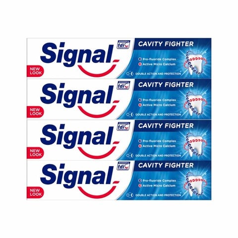 Signal Cavity Fighter Double Action Toothpaste 100ml Pack of 4 price in ...