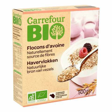 Carrefour Bio Organic Oatmeal 500g price in Kuwait | Carrefour Kuwait ...
