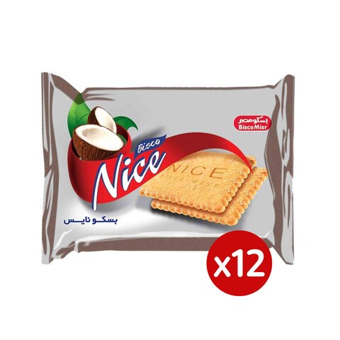 Bisco Misr Nice Coconut Biscuits - 4 Pieces - 12 Pieces price in Egypt ...