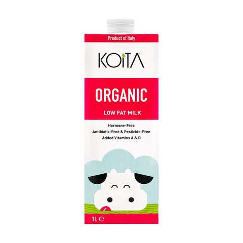 Koita Low Fat Organic Cow Milk Vitamin A D3 1L price in UAE | Carrefour ...