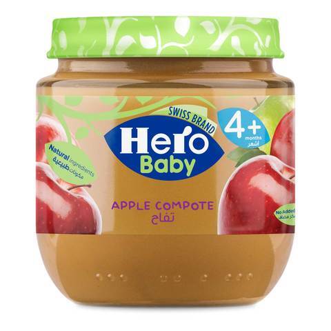 Hero Baby Apple Compote Baby Food - 125gm price in Kuwait | Carrefour ...