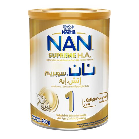 Nan 1 supreme infant milk 400g price in Saudi Arabia | Carrefour Saudi ...