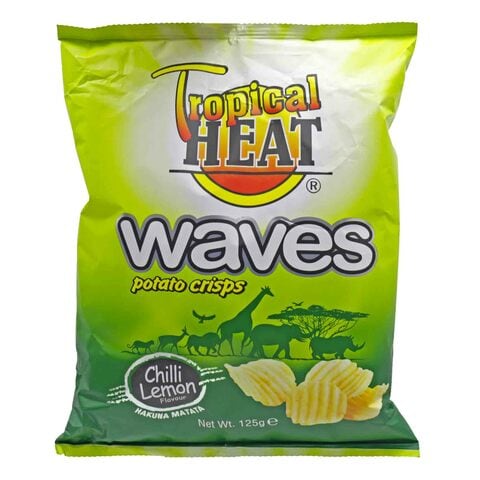 Buy Tropical Heat Snacks Waves Crisps Chilli Lemon 125G Online ...