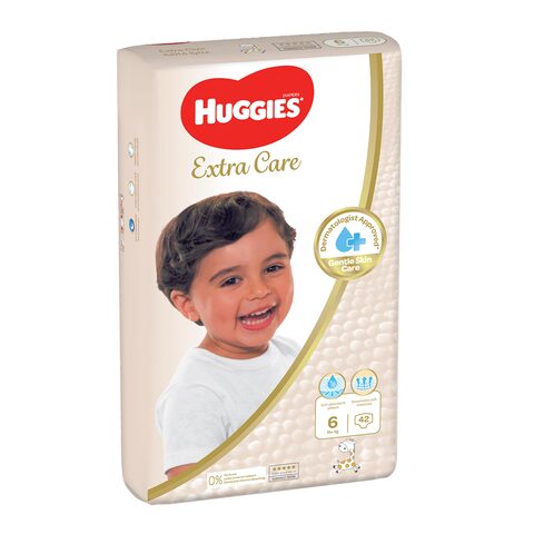 Huggies Extra Care Diaper Size 6 15kg Jumbo Pack White 42 count price ...