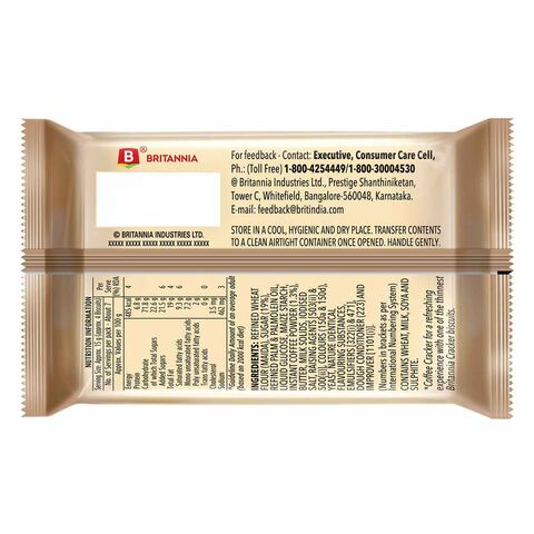 Buy Britannia Biscafe Super Thin Coffee Crackers 100g Online ...