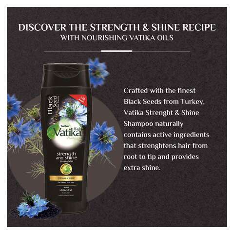 Buy Vatika Naturals Turkish Blackseed Shampoo For Dull Hair - 360ml ...
