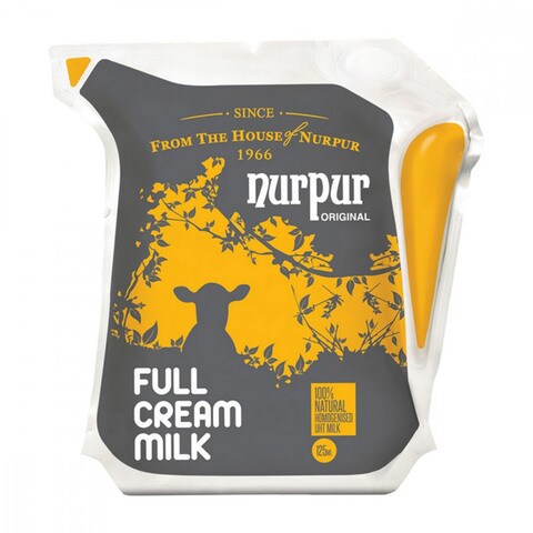Buy Nurpur Full Cream Milk 125 ml (Pack of 24) Online | Carrefour Pakistan