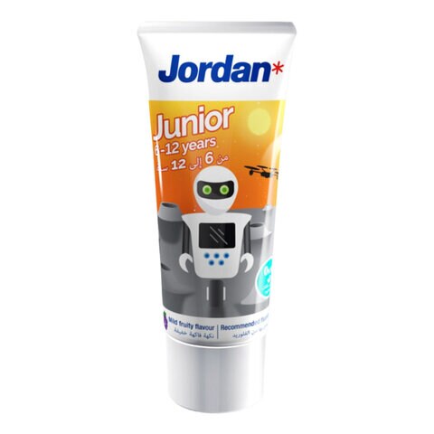 Jordan Junior Mild Fruity Toothpaste 6-12 Years 50ml price in Kuwait ...