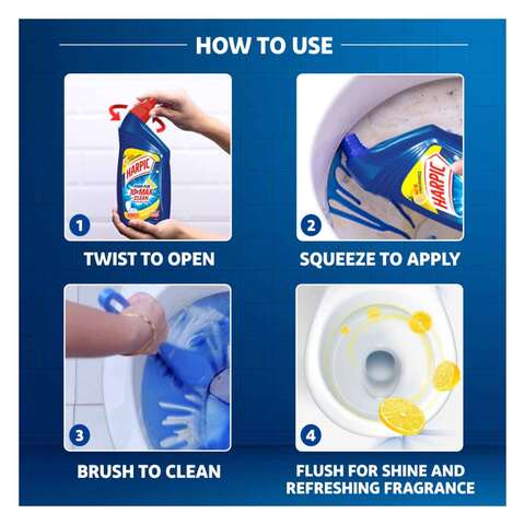 Buy Harpic Power Plus Clean Lemon Toilet Cleaner 500ml Online - Carrefour Kenya