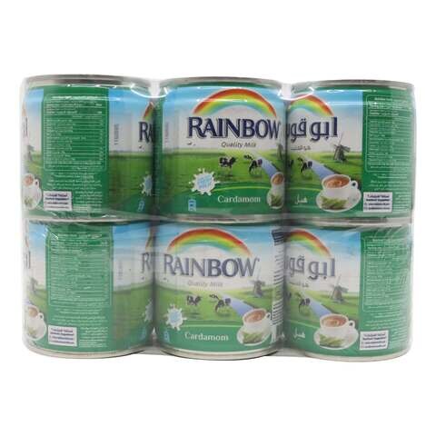 Rainbow Cardamom Evaporated Milk 170g Pack of 6 price in UAE ...