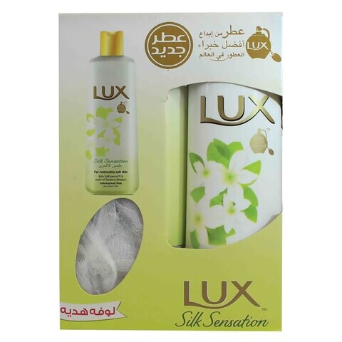 Lux Silk Sensation Shower Gel With Loofah - 250 Ml Online | Carrefour Egypt