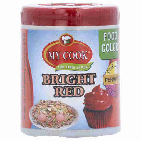 Buy My Cook Food Color Bright Red 25 gr Online | Carrefour Pakistan