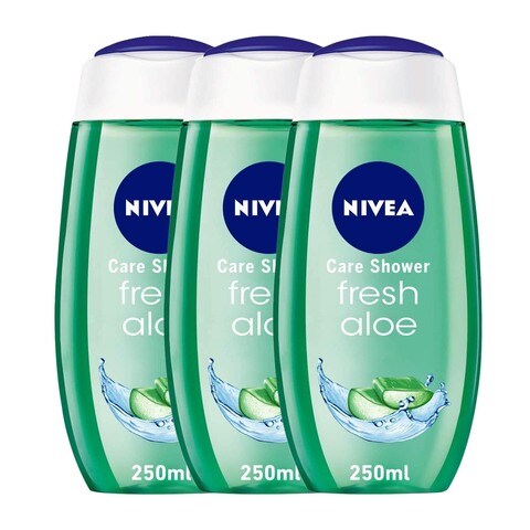 Nivea Fresh Aloe Shower Gel Green 250mlx3 price in UAE | Carrefour UAE ...