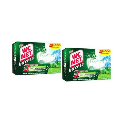 WC Net Intense Mountain Fresh Toilet Rim Blocks Multicolour 136g Pack of 2 price in UAE ...