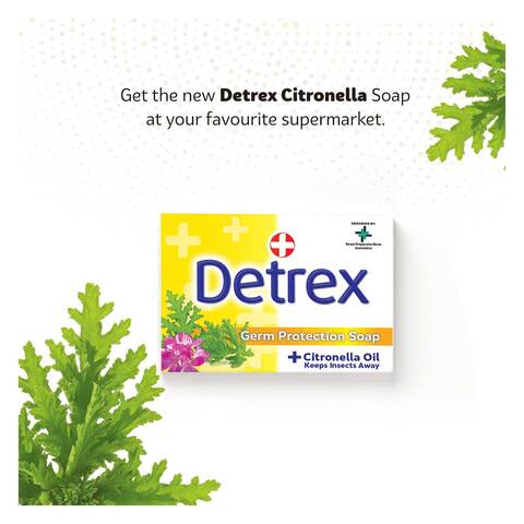 Buy Detrex Citronella Oil Insect Medicated Soap 100g Online - Carrefour ...
