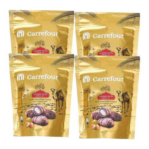 Carrefour Almond Dates With Milk Chocolate Coated 100g Pack of 4 price ...