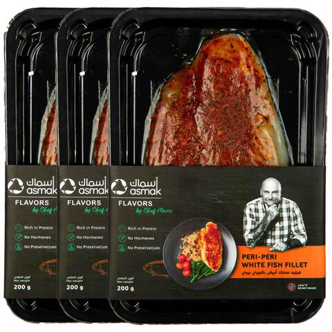Asmak Peri-Peri White Fish Fillet 200g 2+1 Bundle price in UAE ...