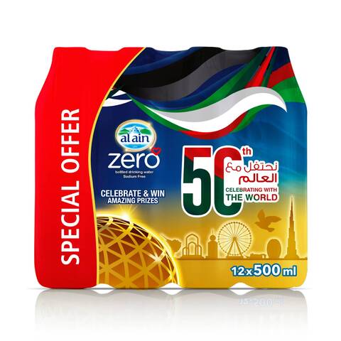 Al Ain Zero Bottled Drinking Water 500ml Pack of 12 price in UAE ...