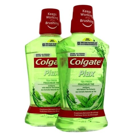 COLGATE MOUTHWASH PLAX TEA 500MLX2 price in Kuwait | Carrefour Kuwait ...