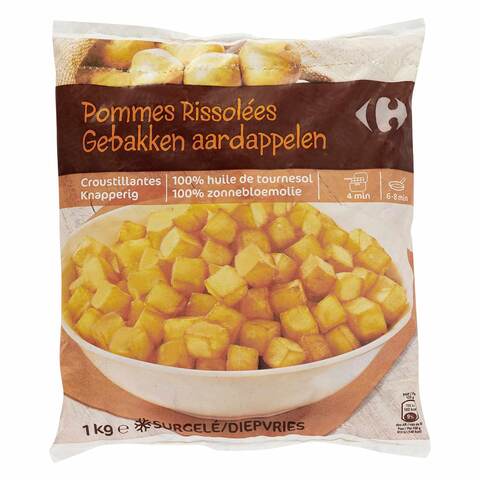 Buy Carrefour Frozen Rissolee Diced Potato Fries 1Kg Online - Carrefour ...
