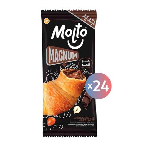 Molto Magnum Croissant with Chocolate and Hazelnut - 24 Pieces price in ...